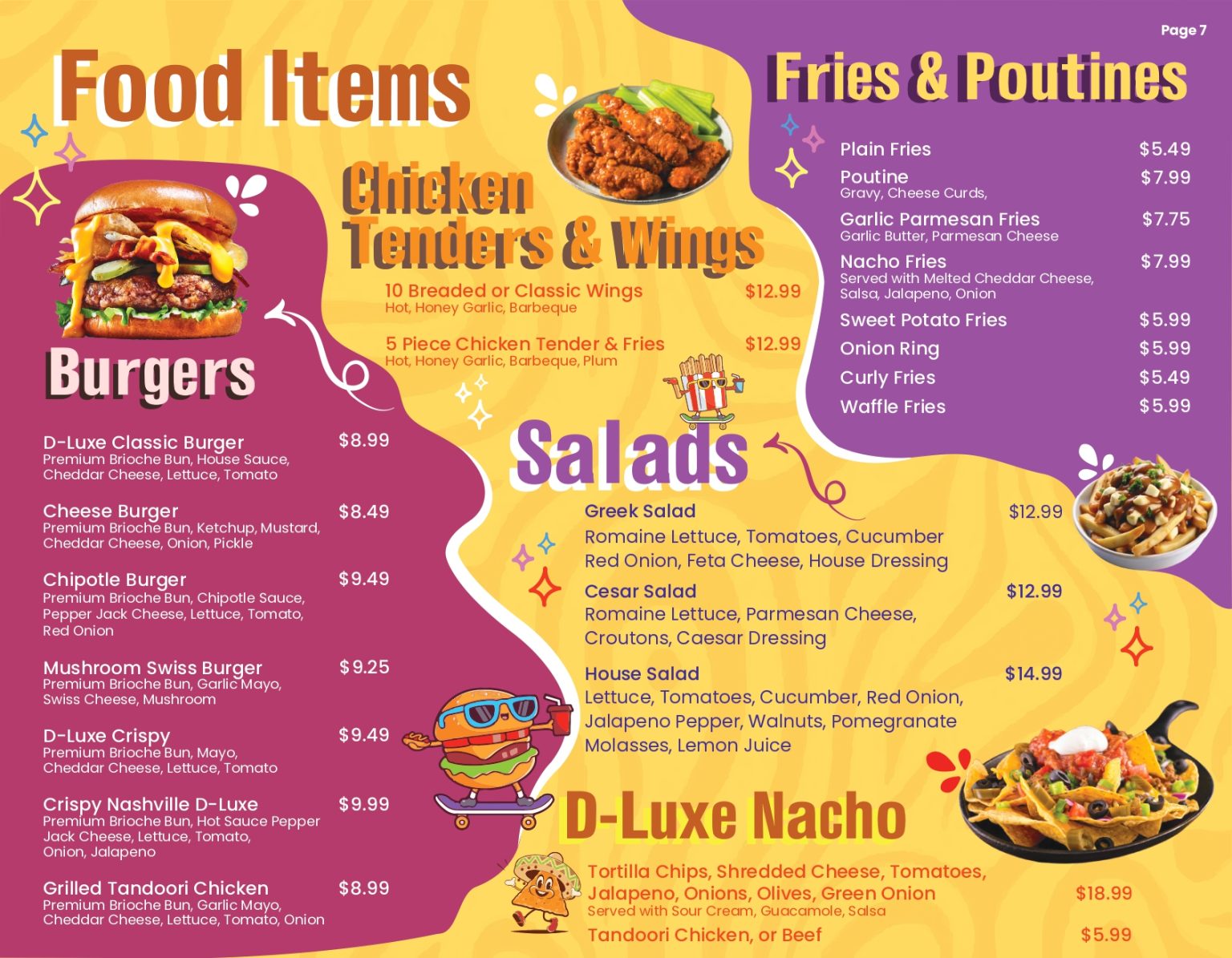 Deluxe Cafe & Lounge Menu | Pastries, Drinks & Desserts